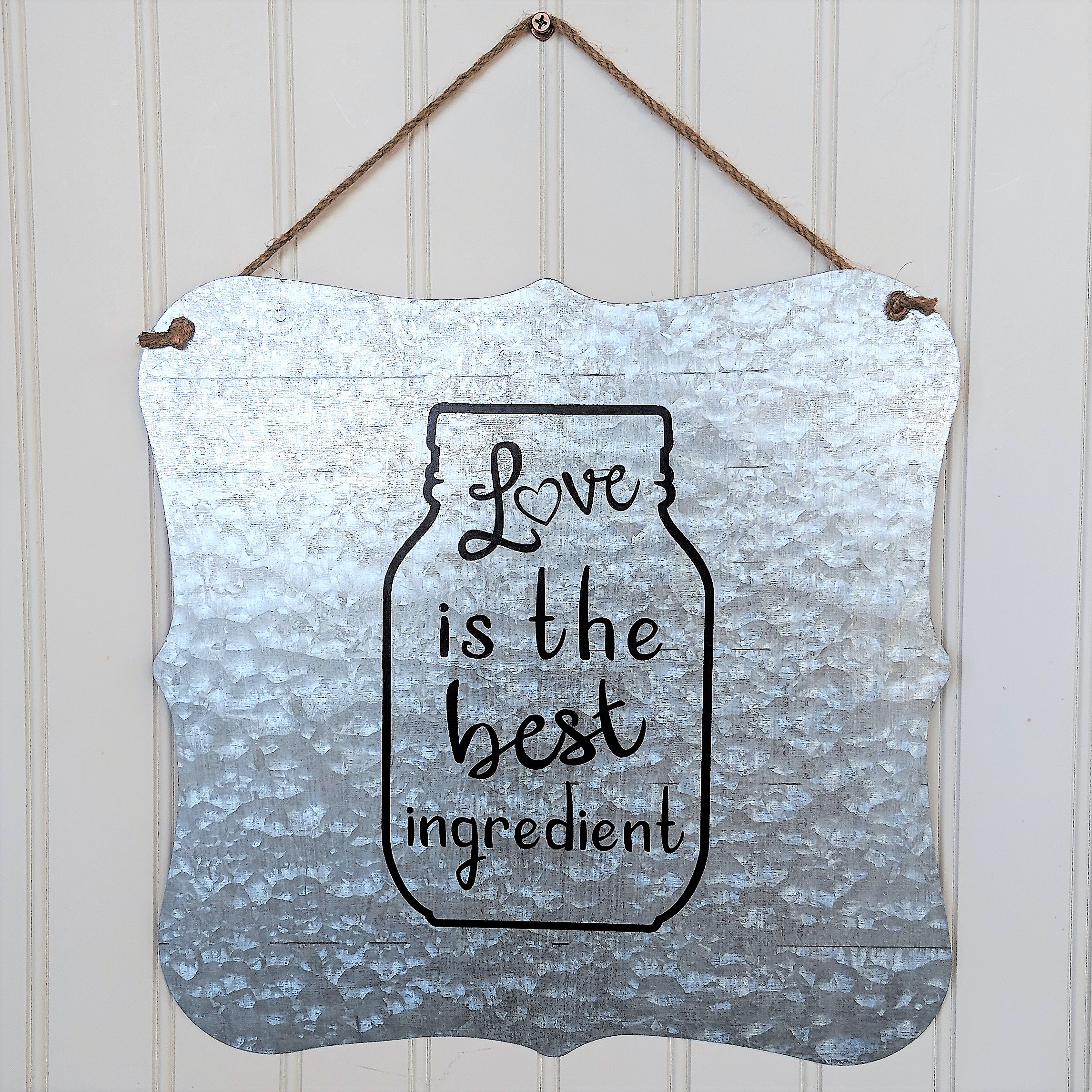 Love is the Best Ingredient Metal Sign – Southern Cuddlebugs